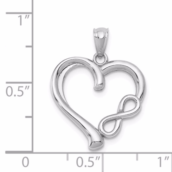 Jewelry | 14k Small Infinity Heart Pendant | Poshmark